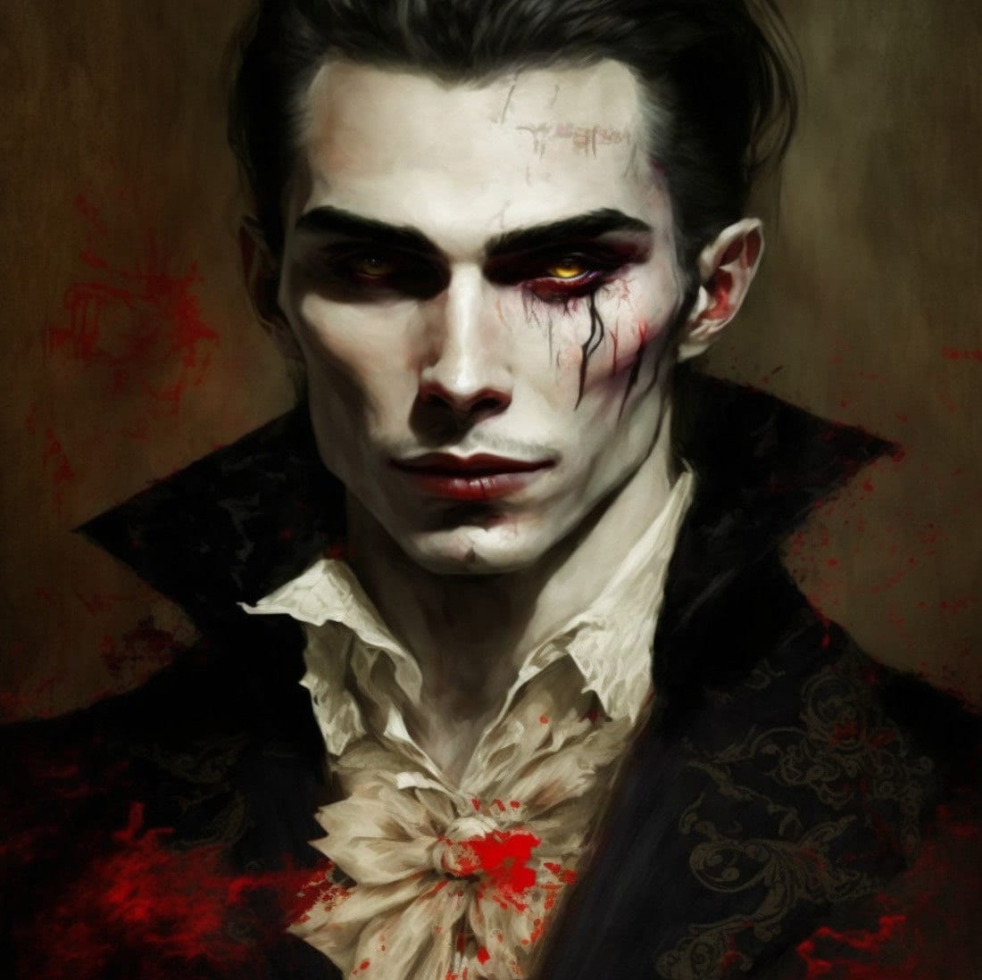 Vampire Painting Poster Print Dark Academia Wall Art Halloween Decor ...