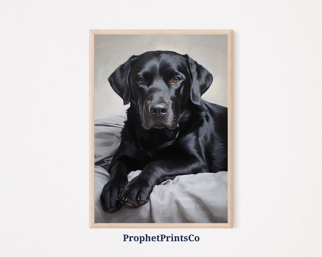 Cute Labrador Art | Black Lab Printable | Puppy Nursery Art | Dog Lover ...