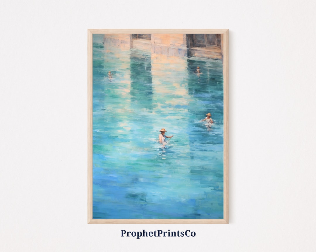 Vintage Swimming Print | Swimming Wall Art | Gift for Swimmer | Cute ...