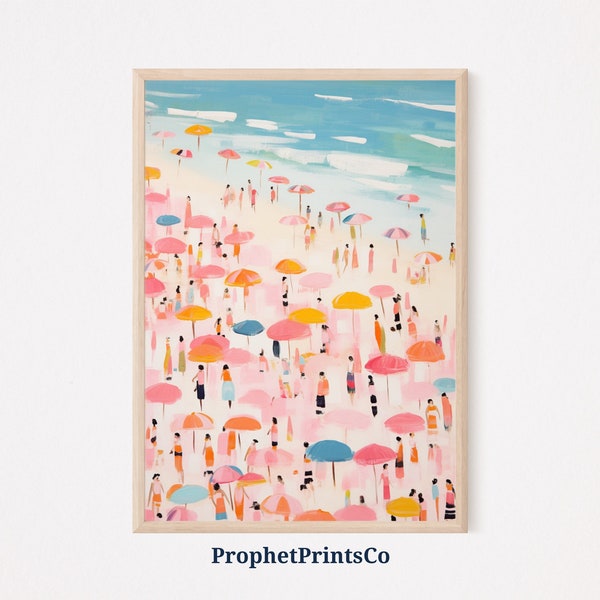 Preppy Aesthetic Beach Art - Etsy