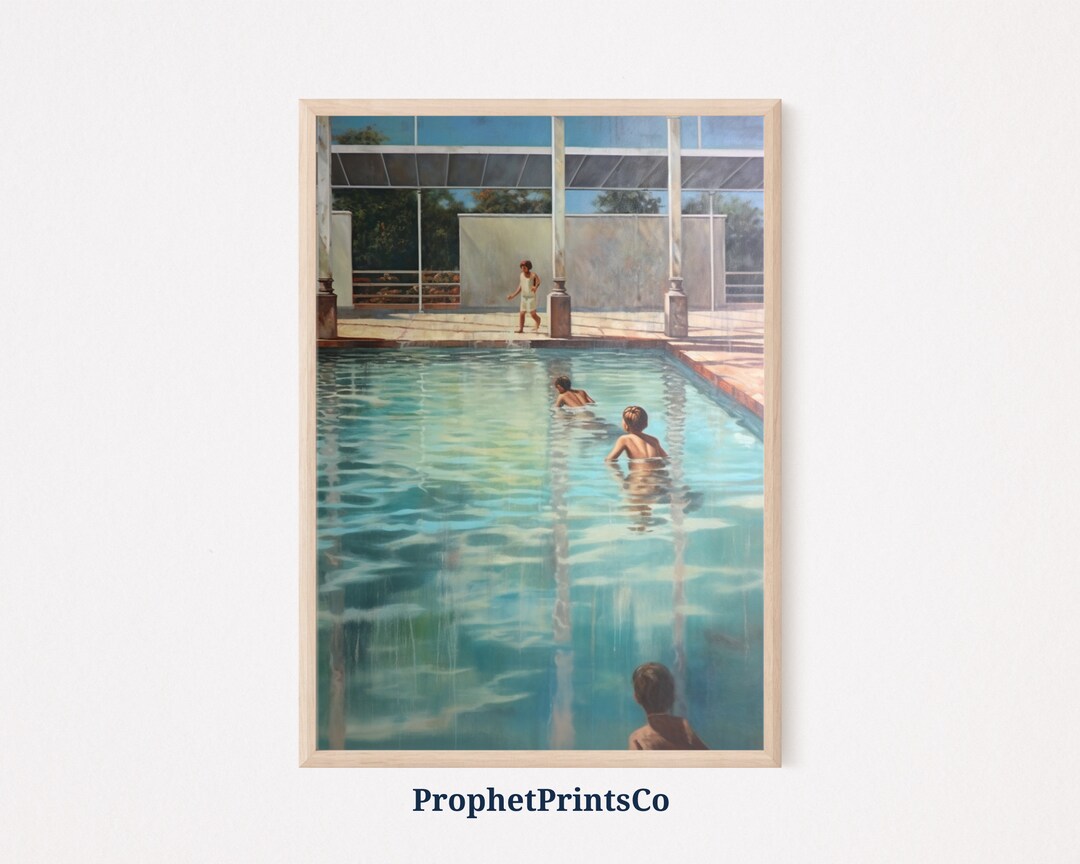 Vintage Swimming Print | Swimming Wall Art | Gift for Swimmer | Cute ...
