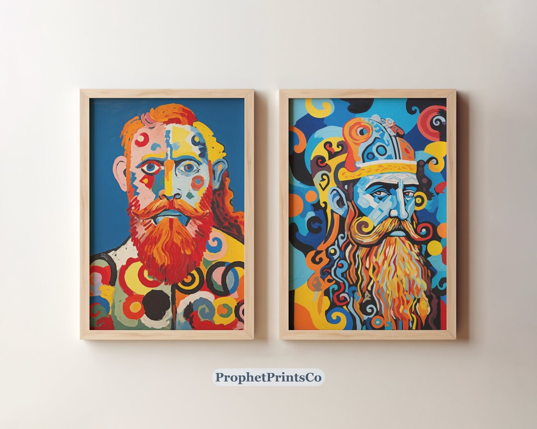Set of 2 Viking Decor | Norse Pagan Art | Norse Print | Norway Viking ...
