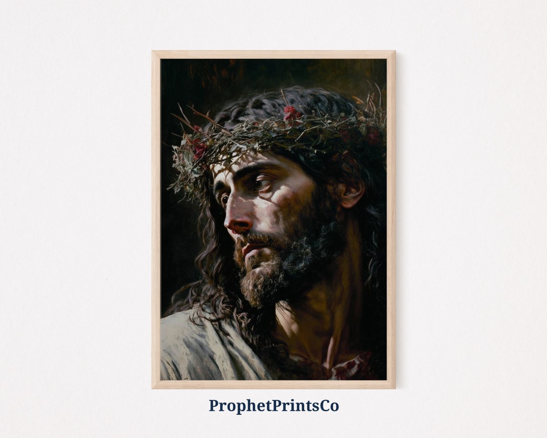 Buy Vintage Jesus Christ Poster Print Christian Wall Art Original ...