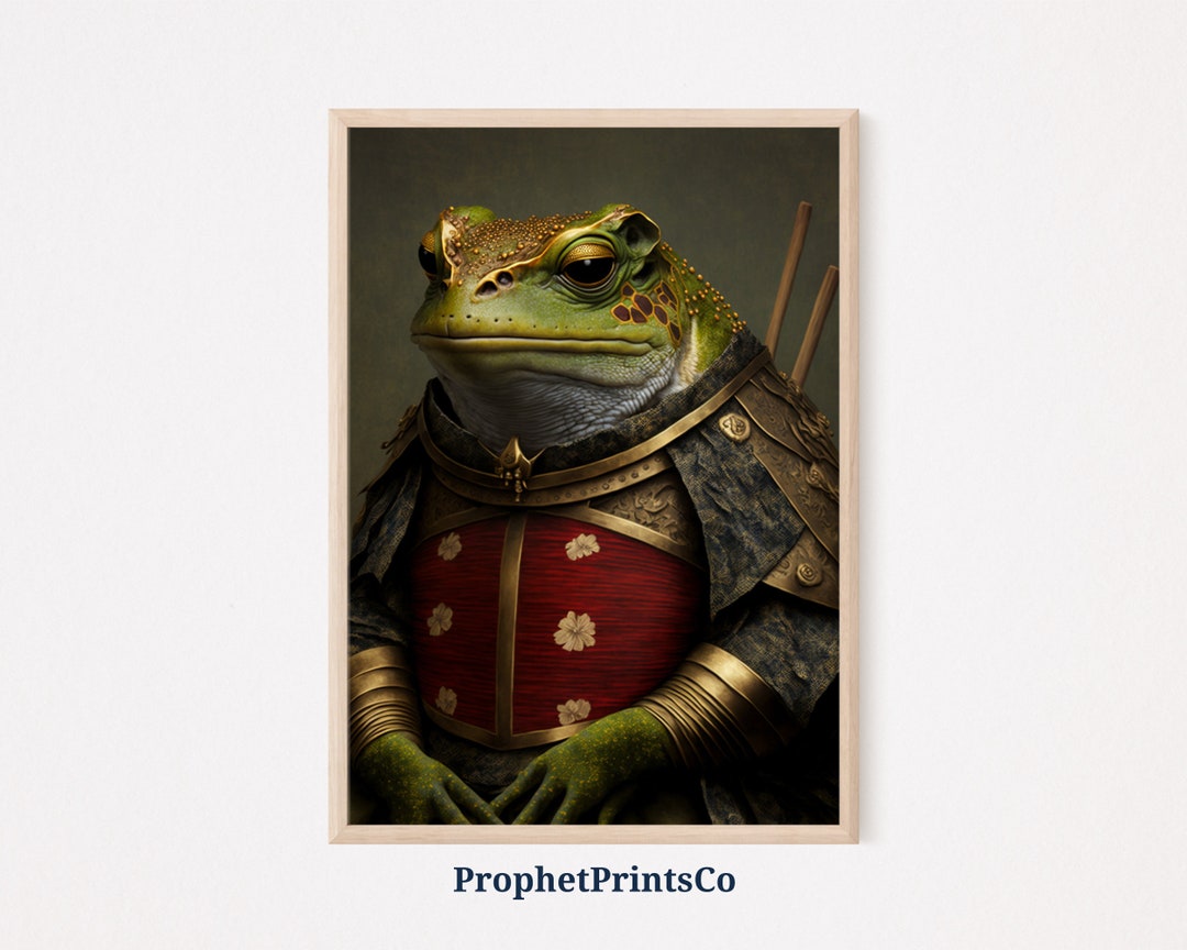 Matsumoto Hoji Frog Poster Print | Cute Japan Frog Wall Art | Frog ...