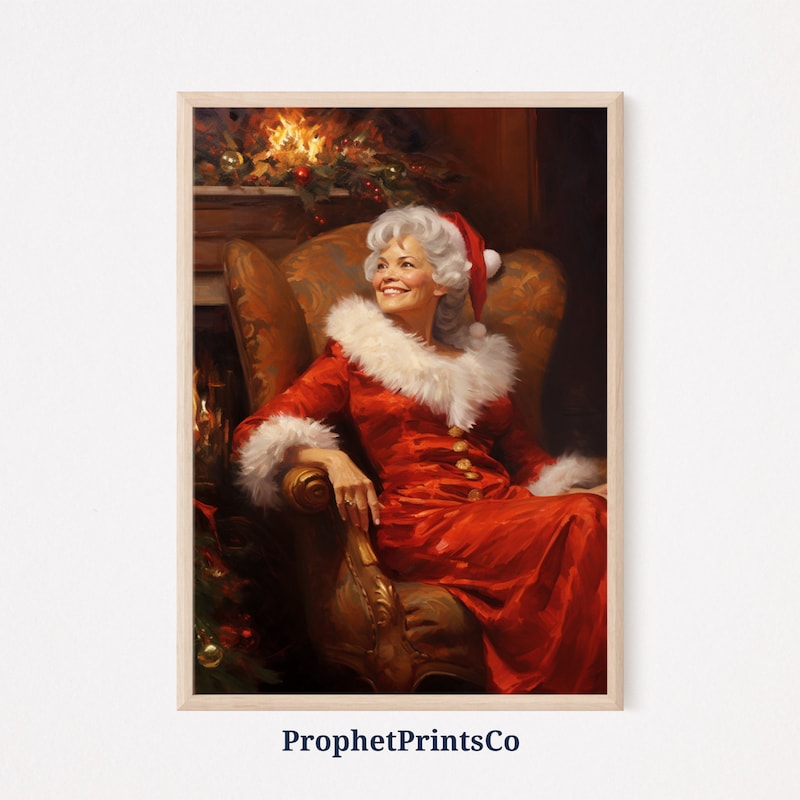 Mrs Claus Face - Etsy