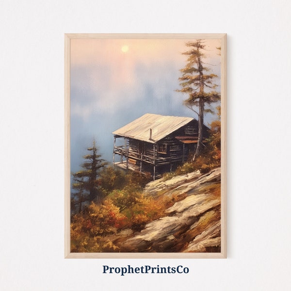 Log Cabin Art - Etsy