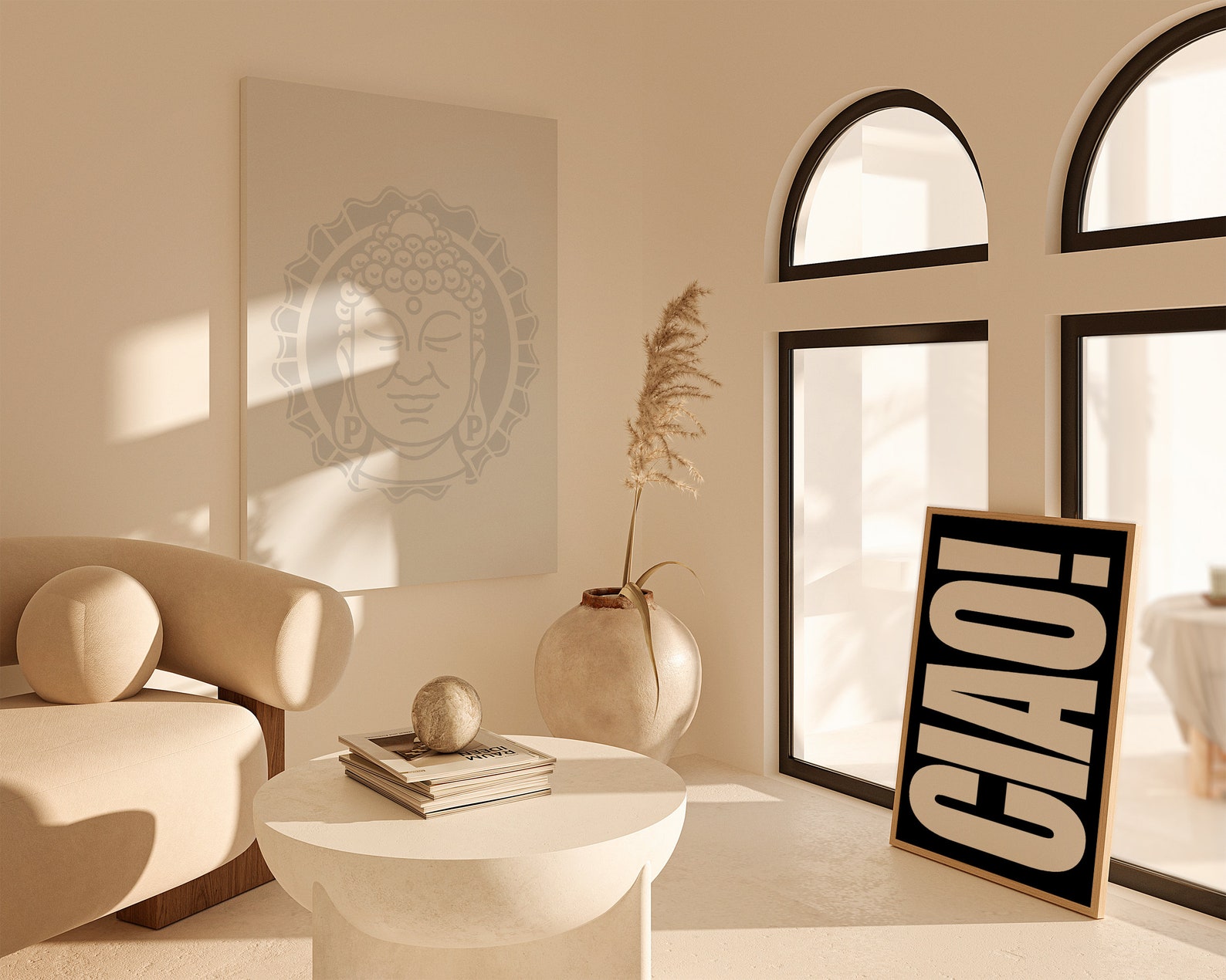 Ciao Quote Type Art | Bauhaus Poster | Ciao Print | Black and White ...