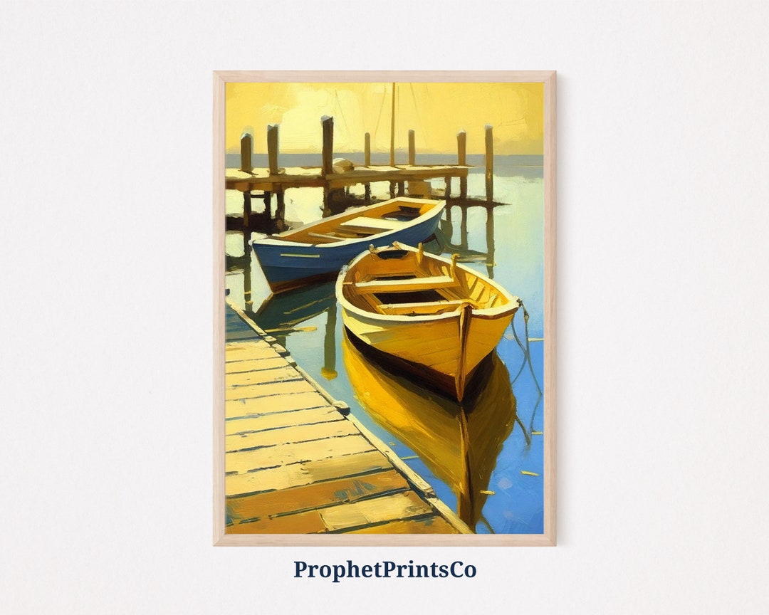 Vintage Coastal Poster Print | Beach House Wall Art | Ocean Art Gift ...