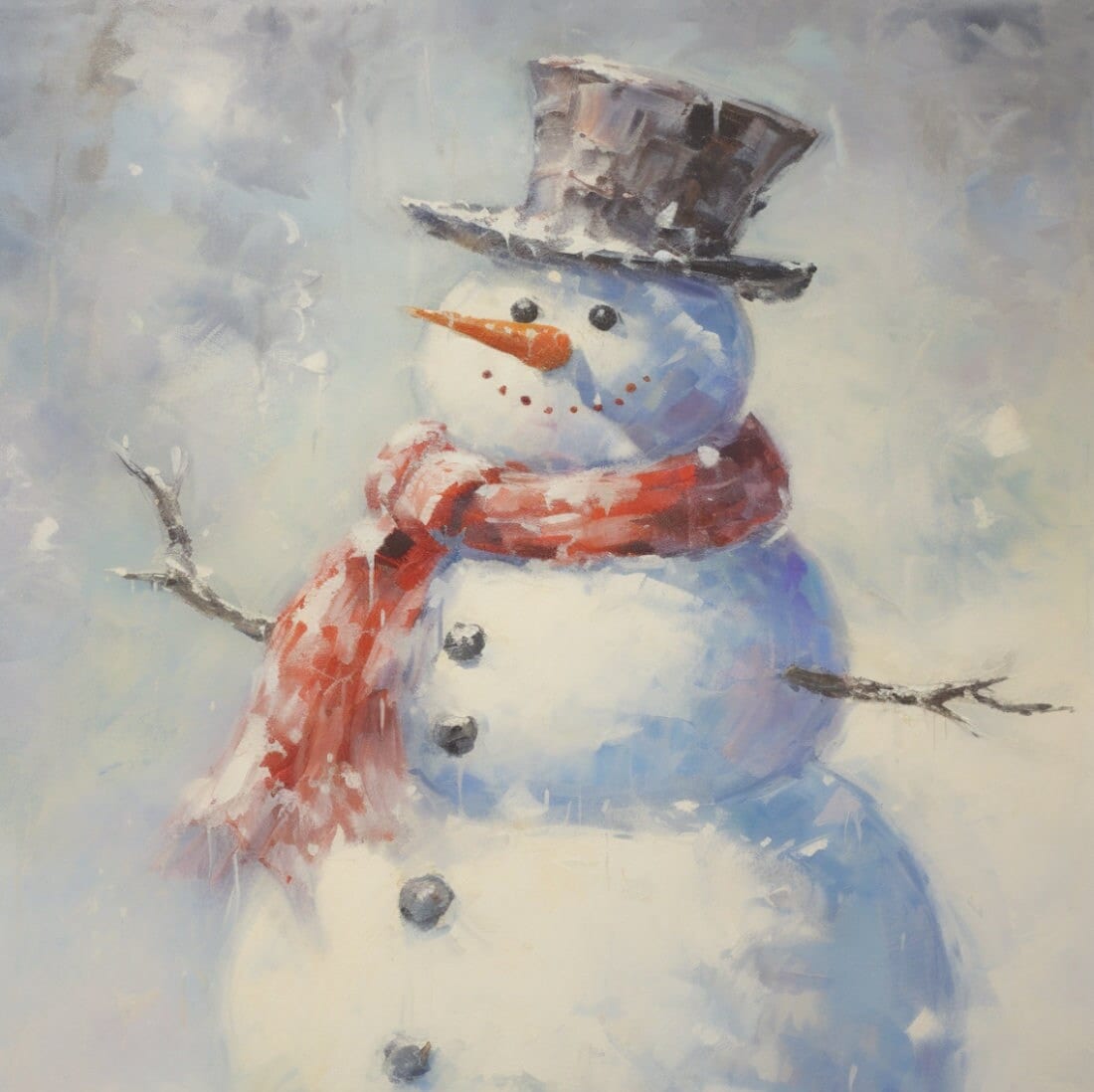 Snowman Art Print | Christmas Wall Decor | Rustic Christmas Art ...
