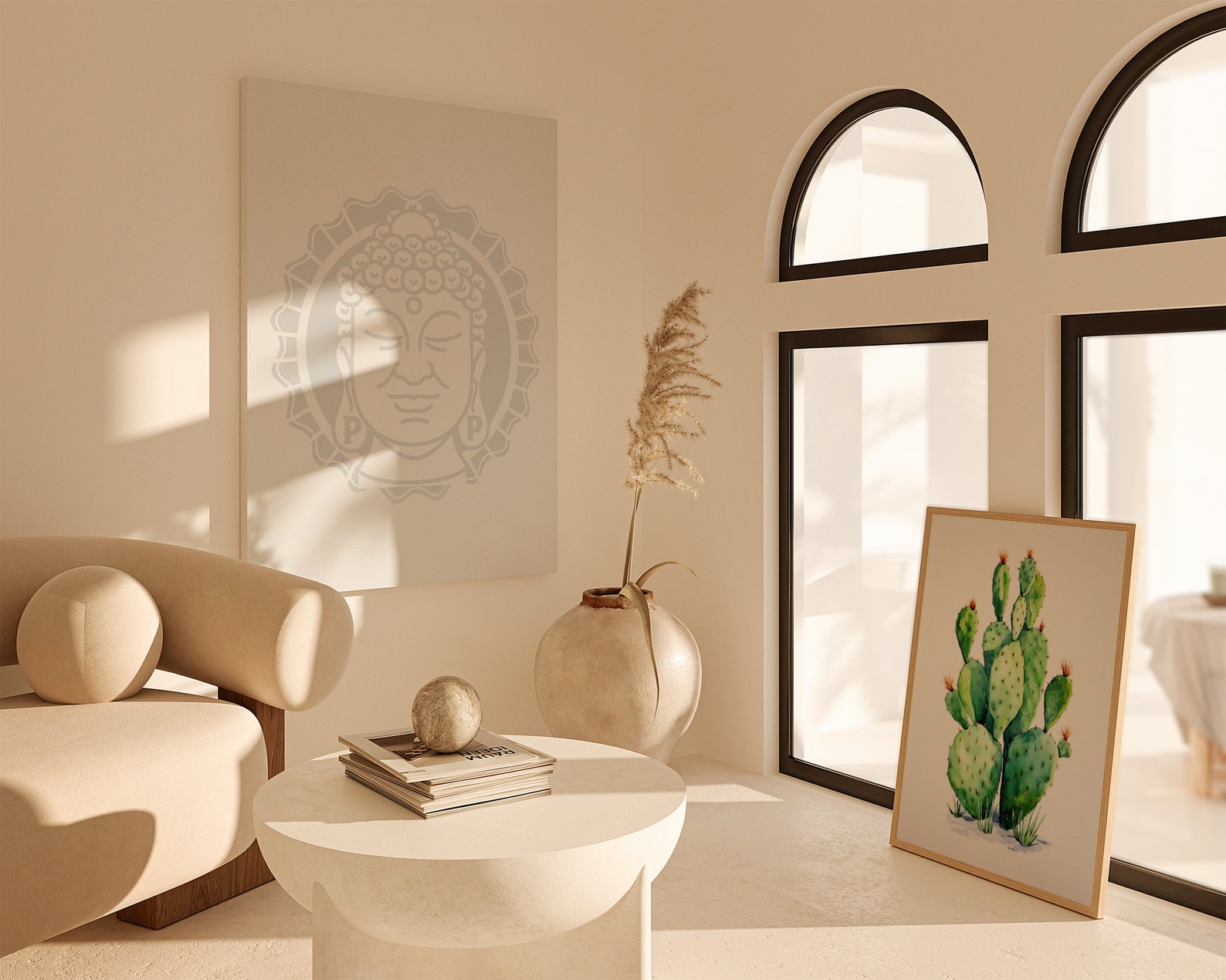 Watercolor Cactus Print | Plant Poster | Southwestern Green Art ...