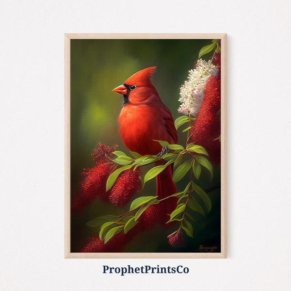 Cardinal Painting - Etsy