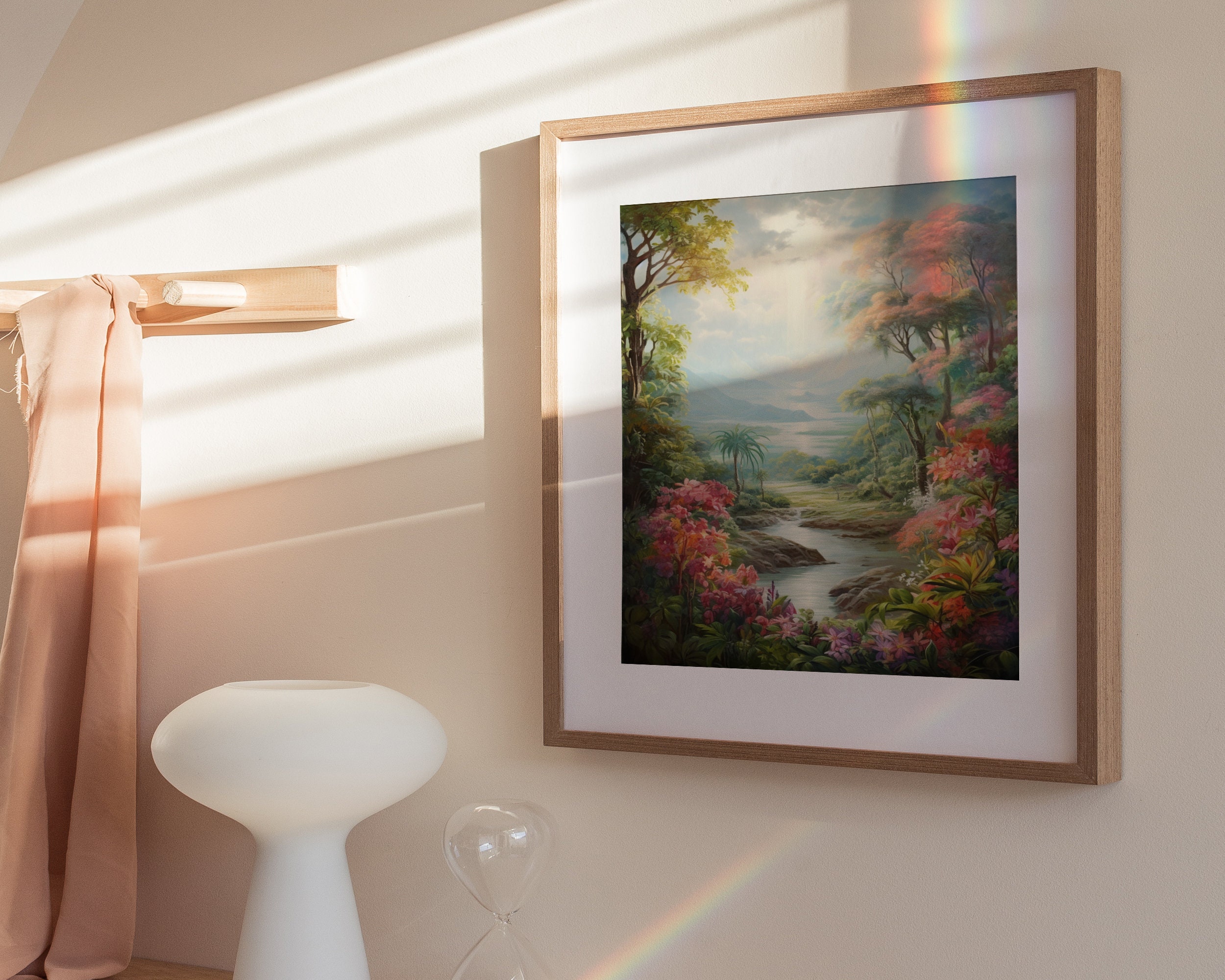 The Garden of Eden Landscape Print | Garden of Eden Art Print | Oil ...