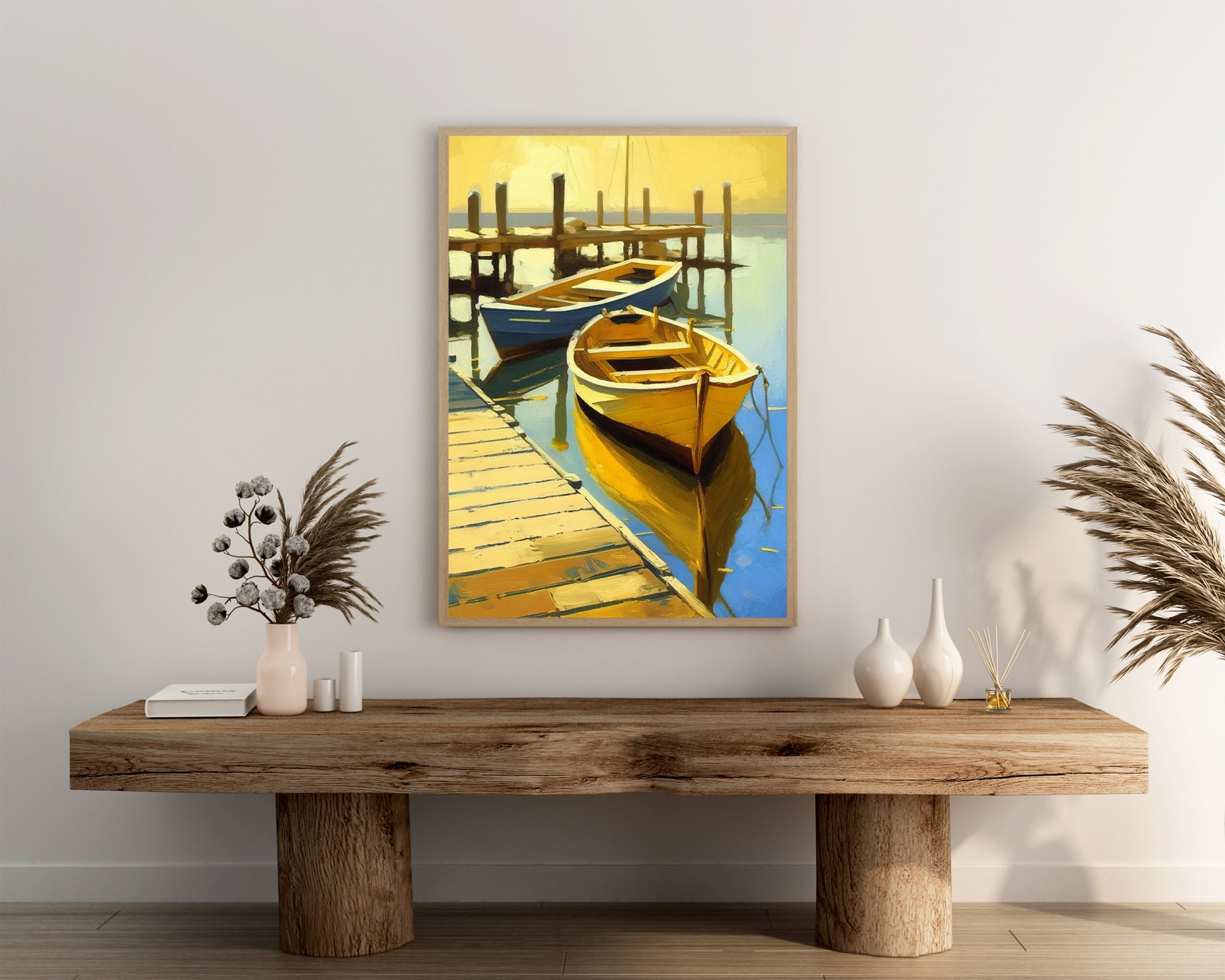 Vintage Coastal Poster Print | Beach House Wall Art | Ocean Art Gift ...