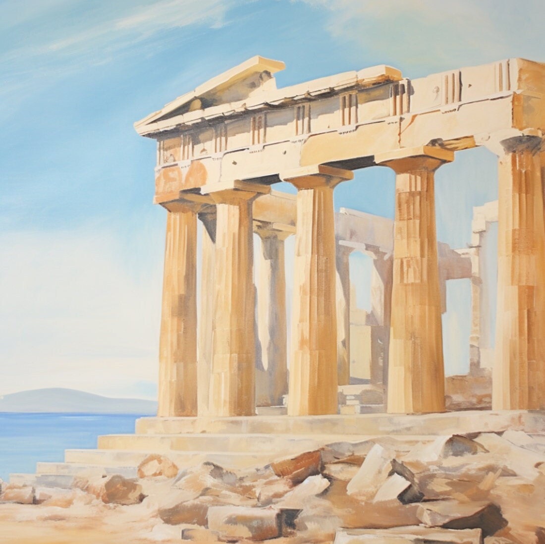 Parthenon Wall Art | Ancient Greece Home Decor | Ancient Greek ...