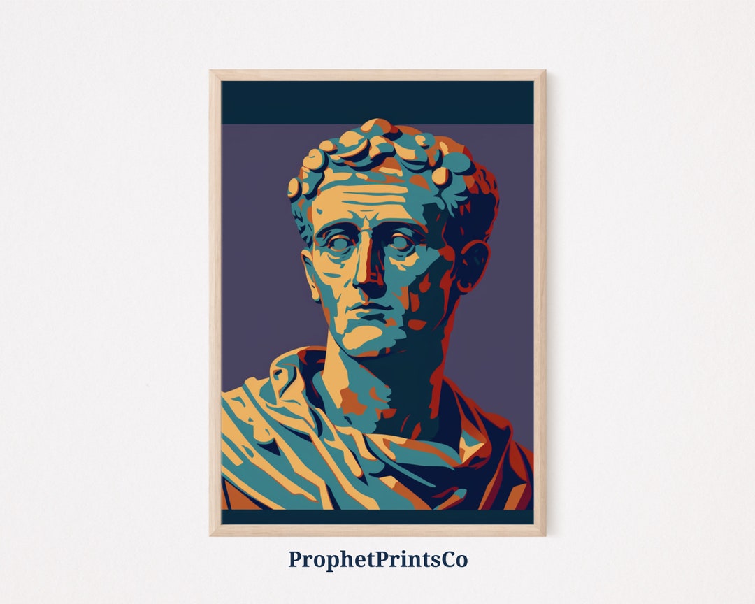 Julius Caesar Poster Print | Ancient Rome Wall Art | Inspired by ...