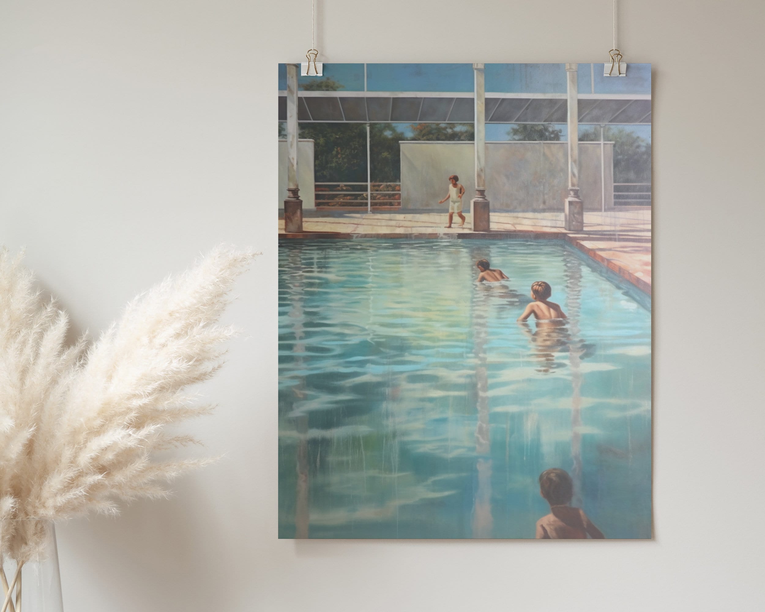 Vintage Swimming Print | Swimming Wall Art | Gift for Swimmer | Cute ...