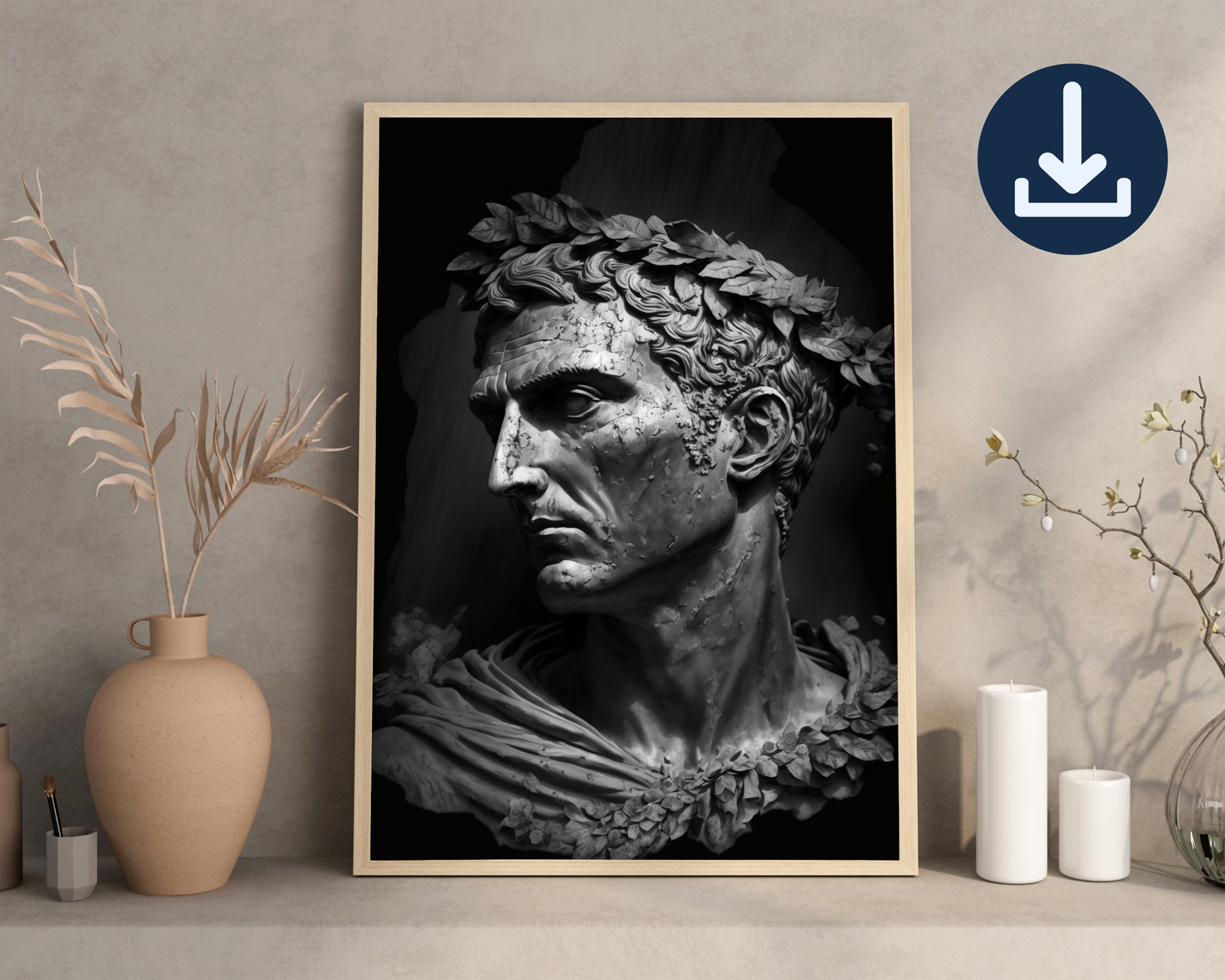 Julius Caesar Poster Print / Arte de la pared del emperador romano ...