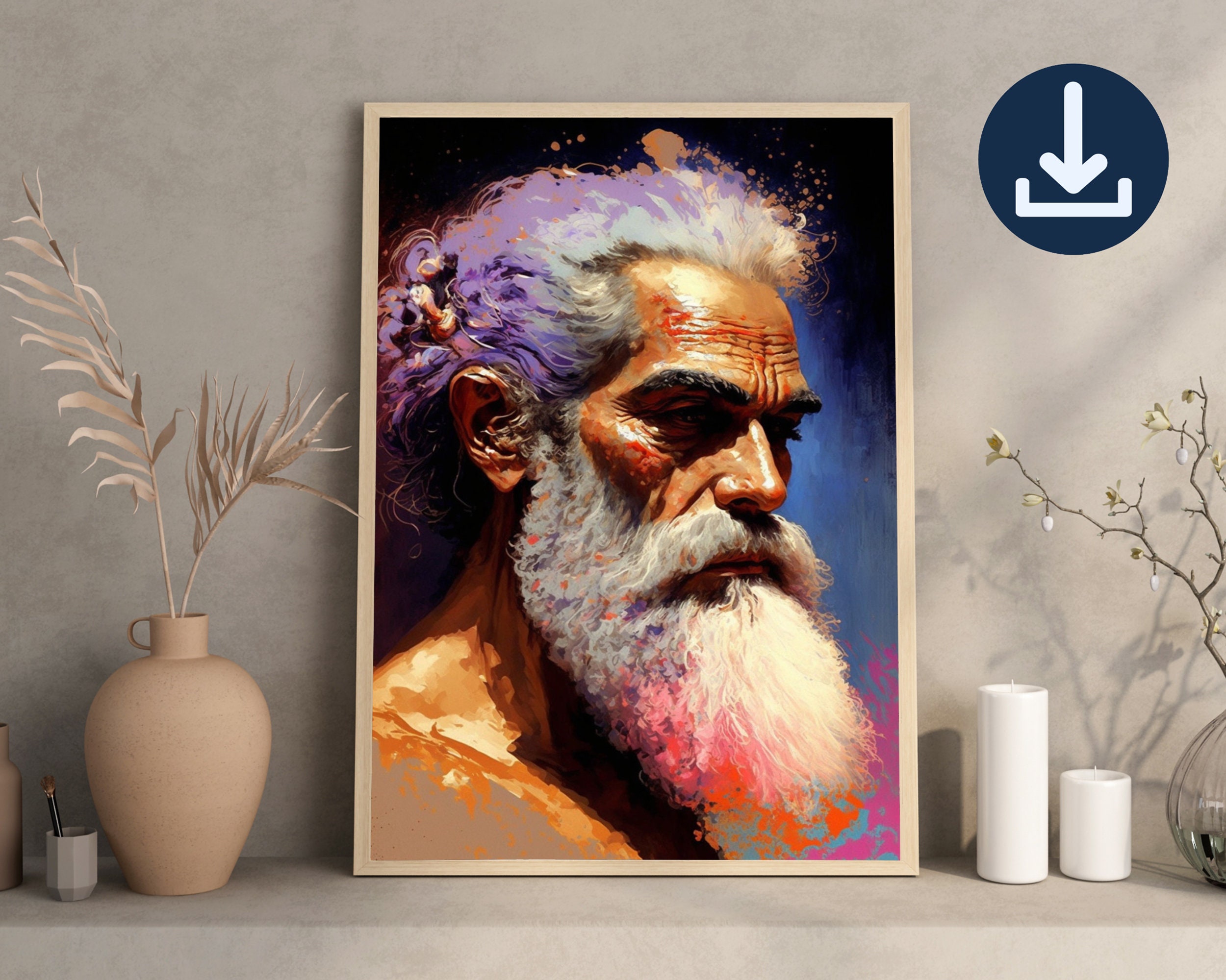 Lord Brahma Poster Print | Hindu God Wall Art | Lord Brahma Gift ...