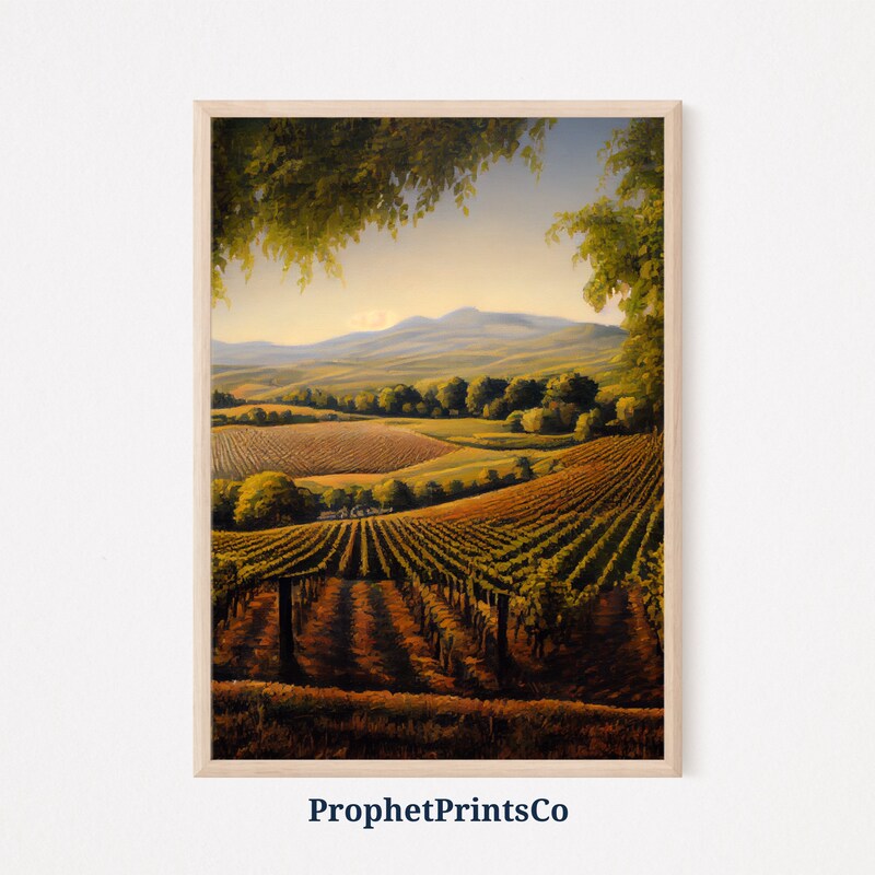 Vineyard Art - Etsy