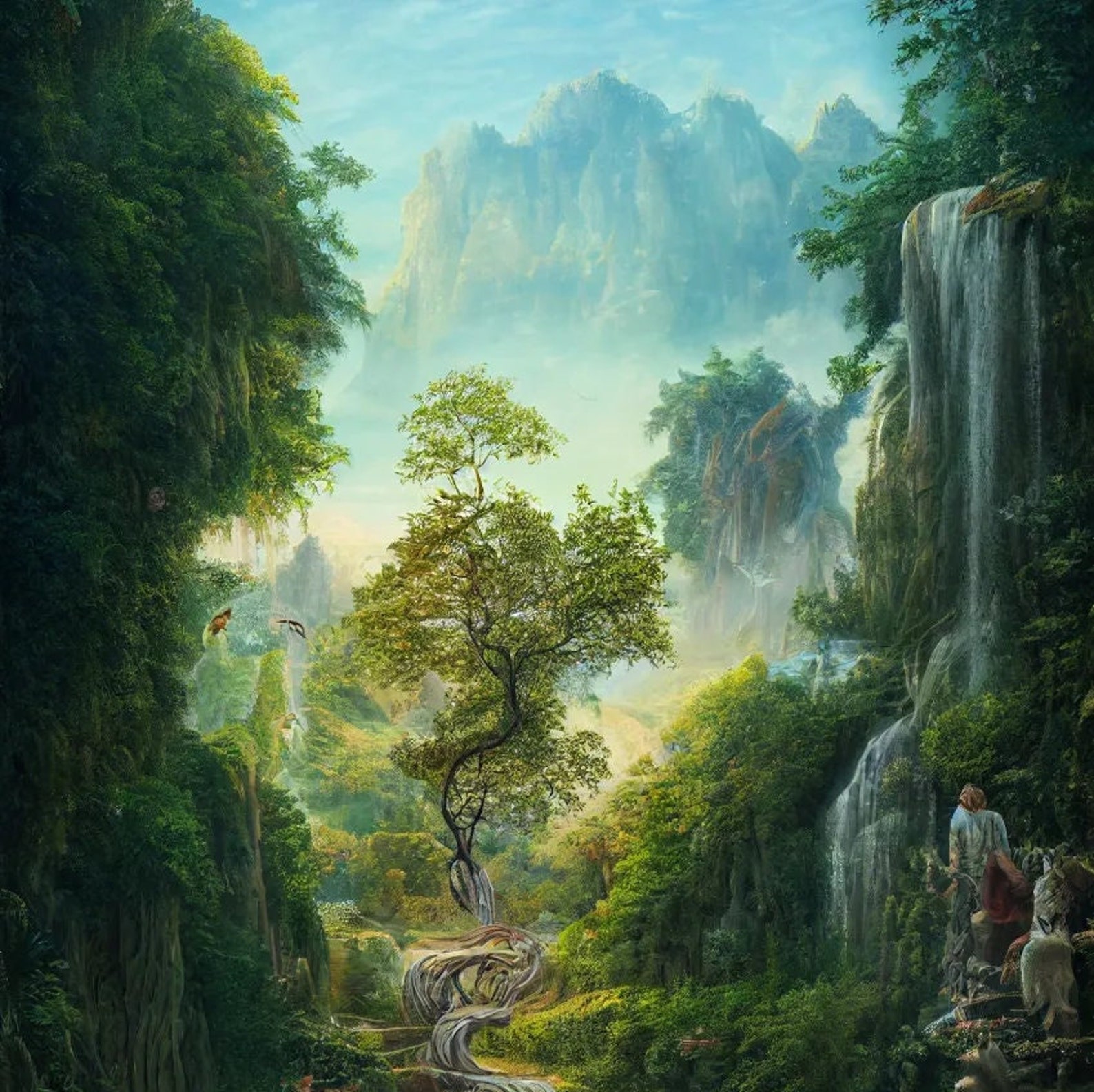 DIGITIAL DOWNLOAD Garden of Eden Poster Print | Christian Wall Art ...