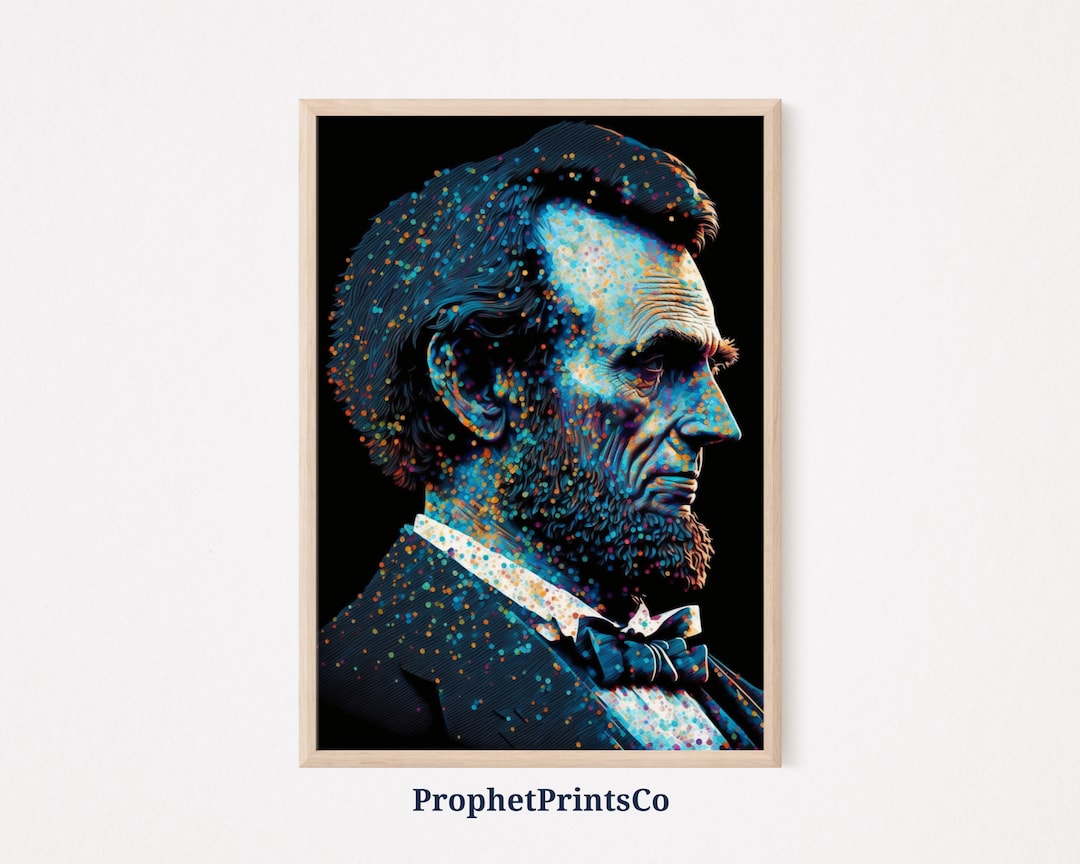 Abraham Lincoln Poster Print / President Portrait Wall Art / Vintage ...