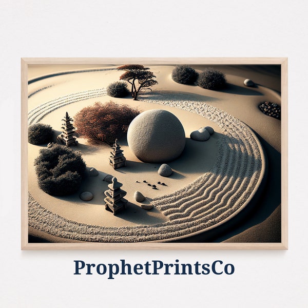 Japanese Zen Garden Printable - Etsy