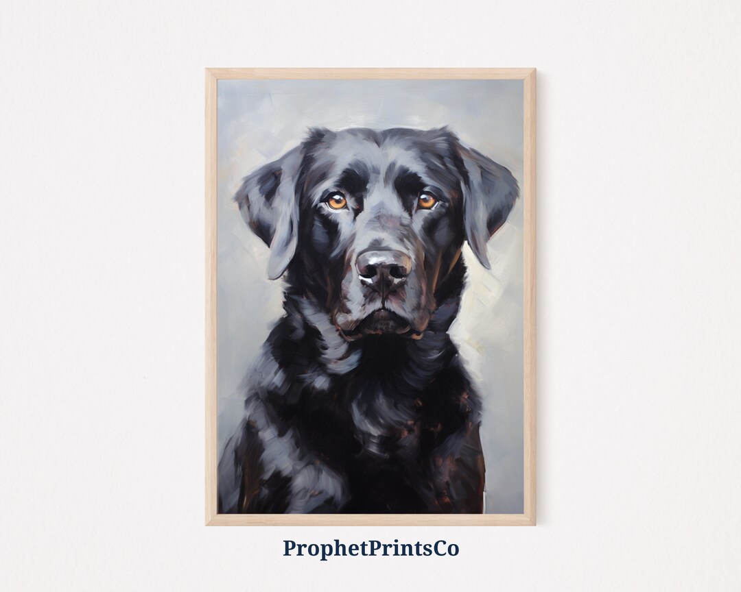 Cute Labrador Art | Black Lab Printable | Puppy Nursery Art | Dog Lover ...