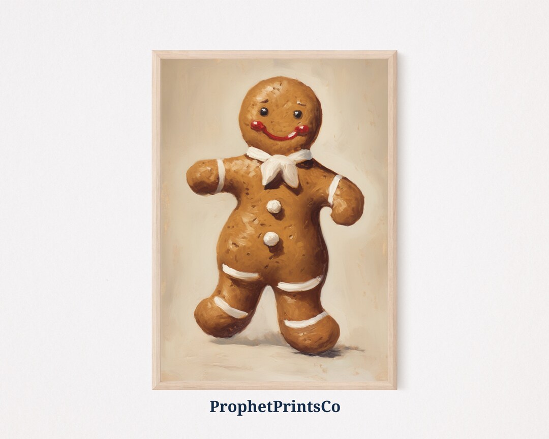 Gingerbread Cookie Wall Art | Christmas Printable | Christmas ...