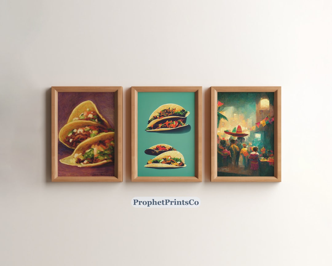 SET OF 3 Hispanic Painting Poster Prints | Abstract Hispanic Wall Art ...