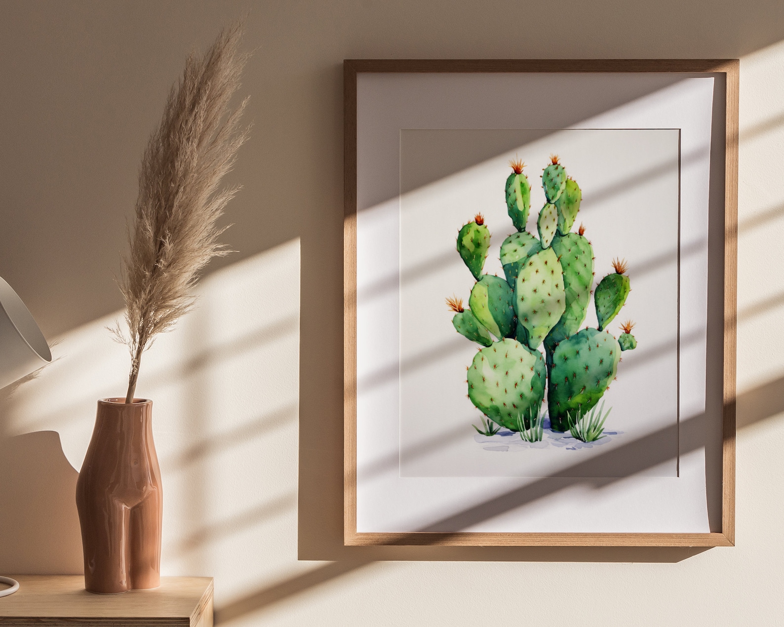 Watercolor Cactus Print | Plant Poster | Southwestern Green Art ...