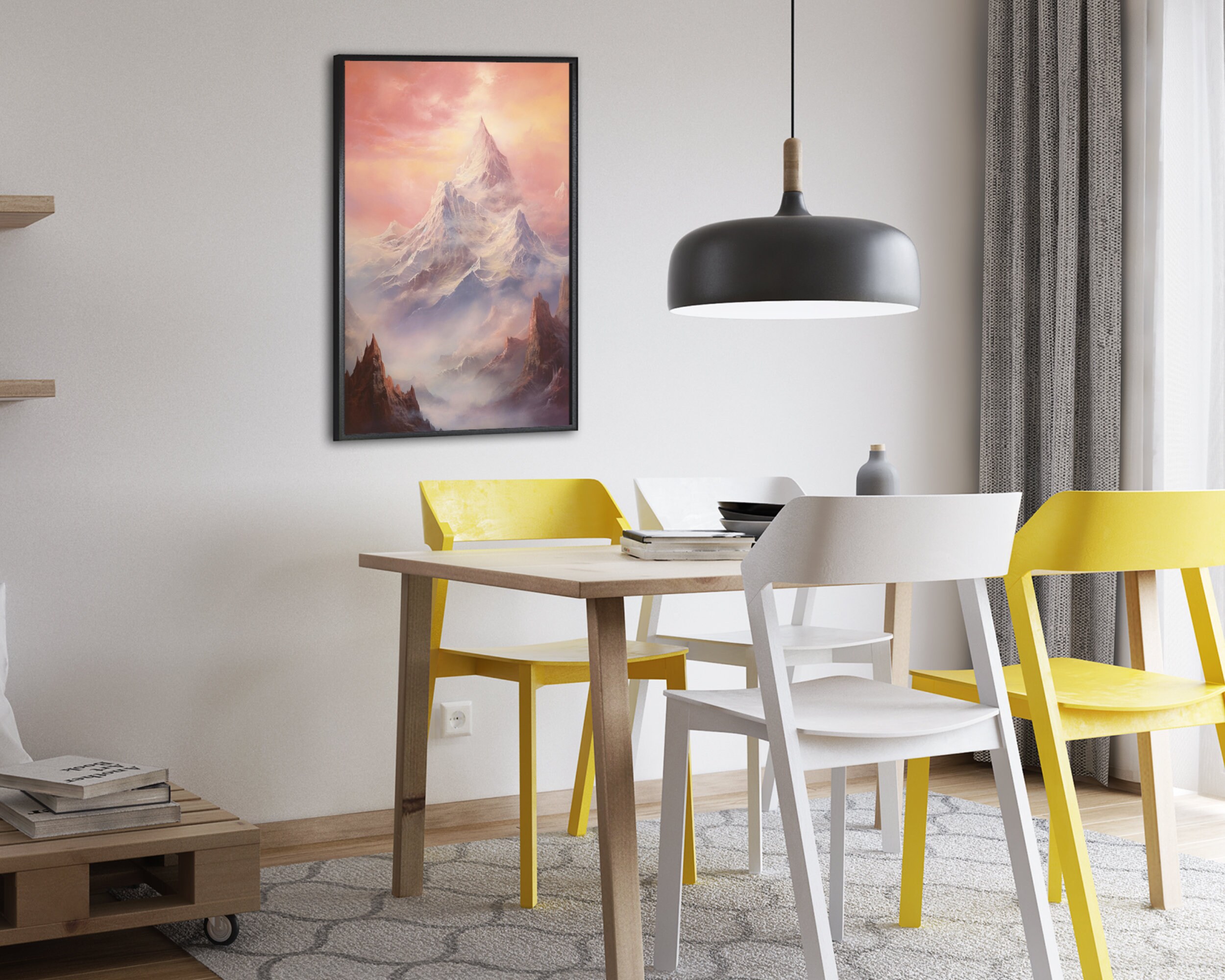 Soft Tonal Mount Olympus Oil Painting | Mt Olympus Poster | Greek ...