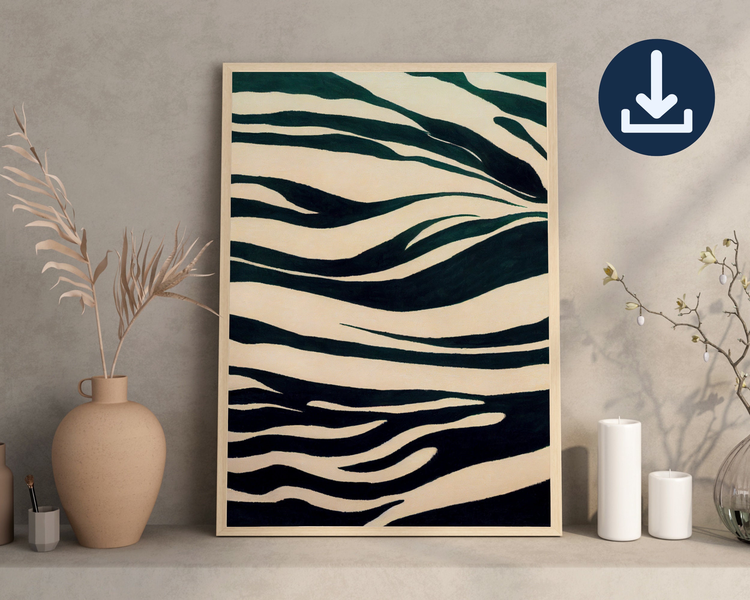 SET OF 2 Exotic Animal Skin Pattern Poster Prints | Zebra Wall Art ...