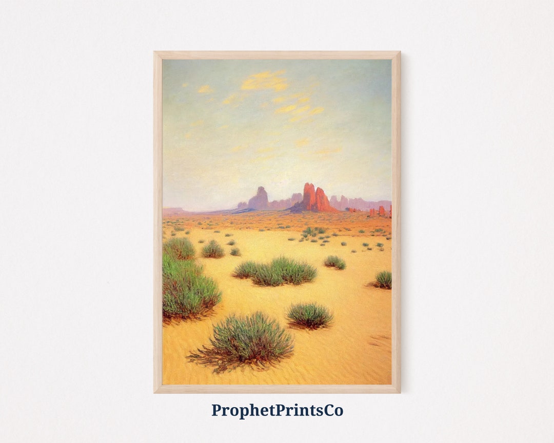 Arizona Desert Poster Print | Arizona Landscape Wall Art | Boho Art ...