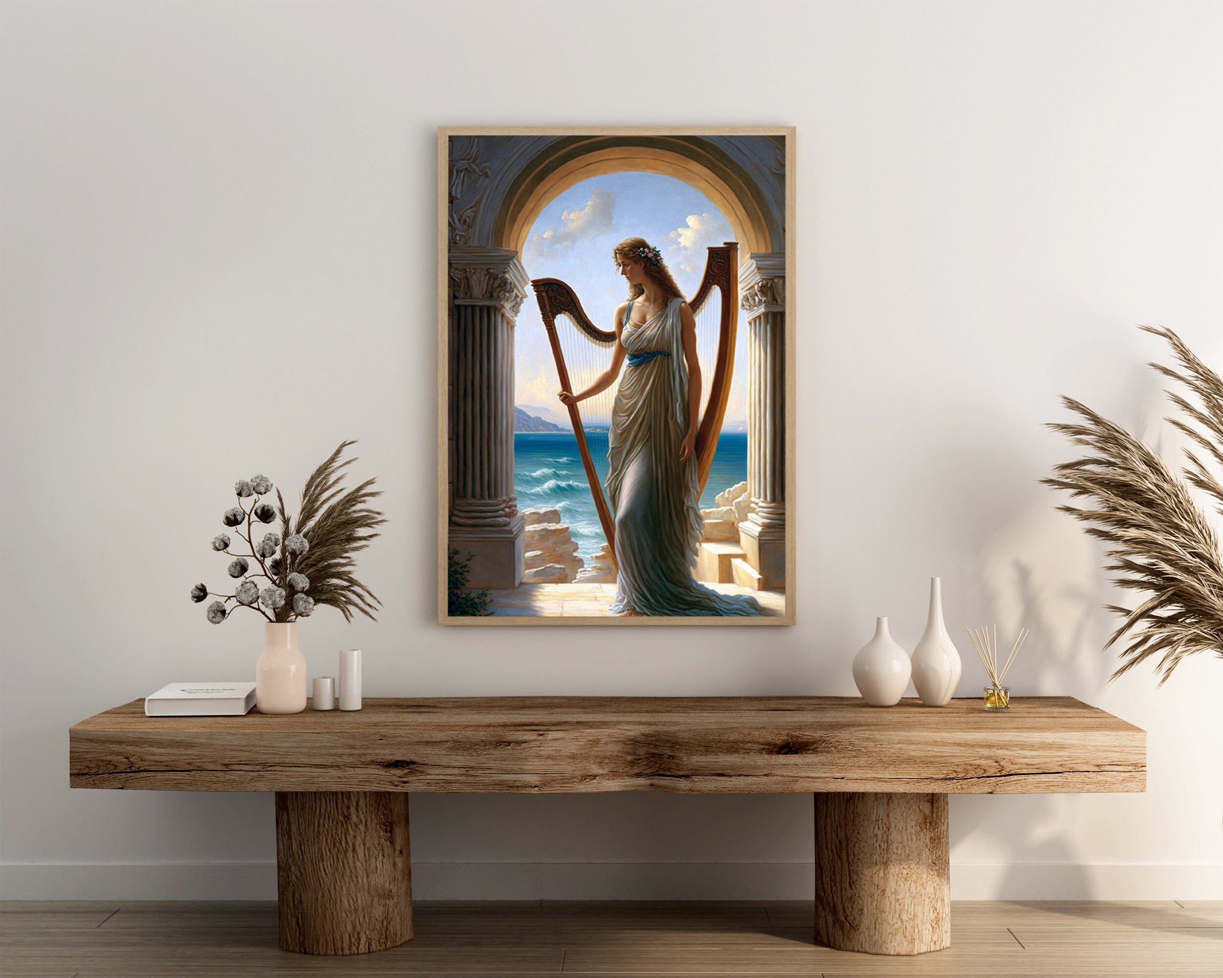 Greek Harp Poster Print Lyre Harp Wall Art Music Lover - Etsy