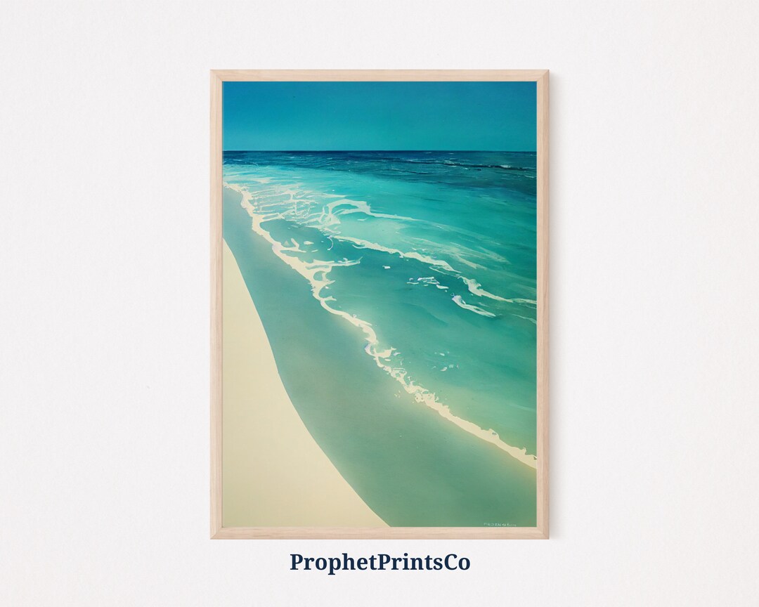Beach Landscape Poster Print | Beach House Wall Art | Beach Lover Gift ...