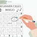 Cello Bingo Game // Cello Practice Printable // Fun Cello Practice ...