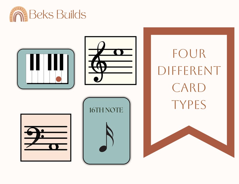 Music Flashcard Bundle, Orchestra Theory, Theory Printable, Note ...