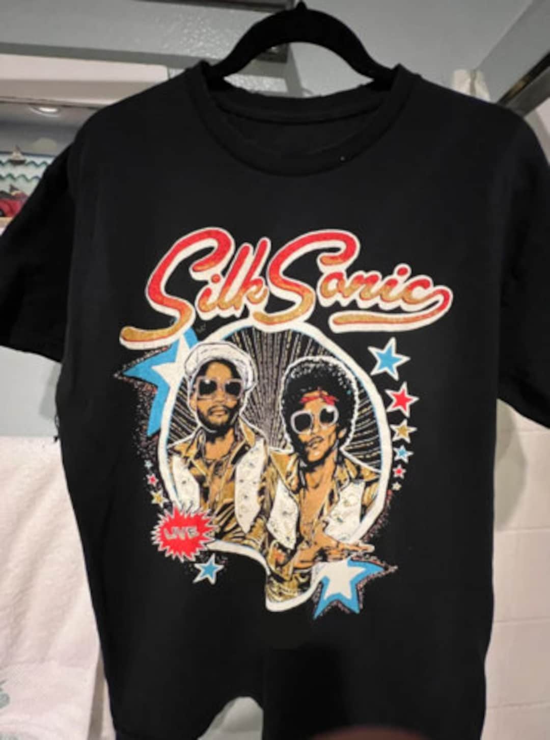 Silk Sonic Band T Shirt, Silk Sonic Retro Vintage Shirt, Silk Sonic ...