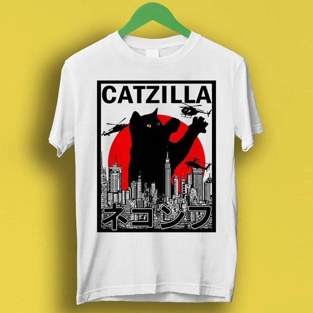 Catzilla Shirt, Godzilla Shirt, Cat Lover Shirt, Catzilla Black Cat ...