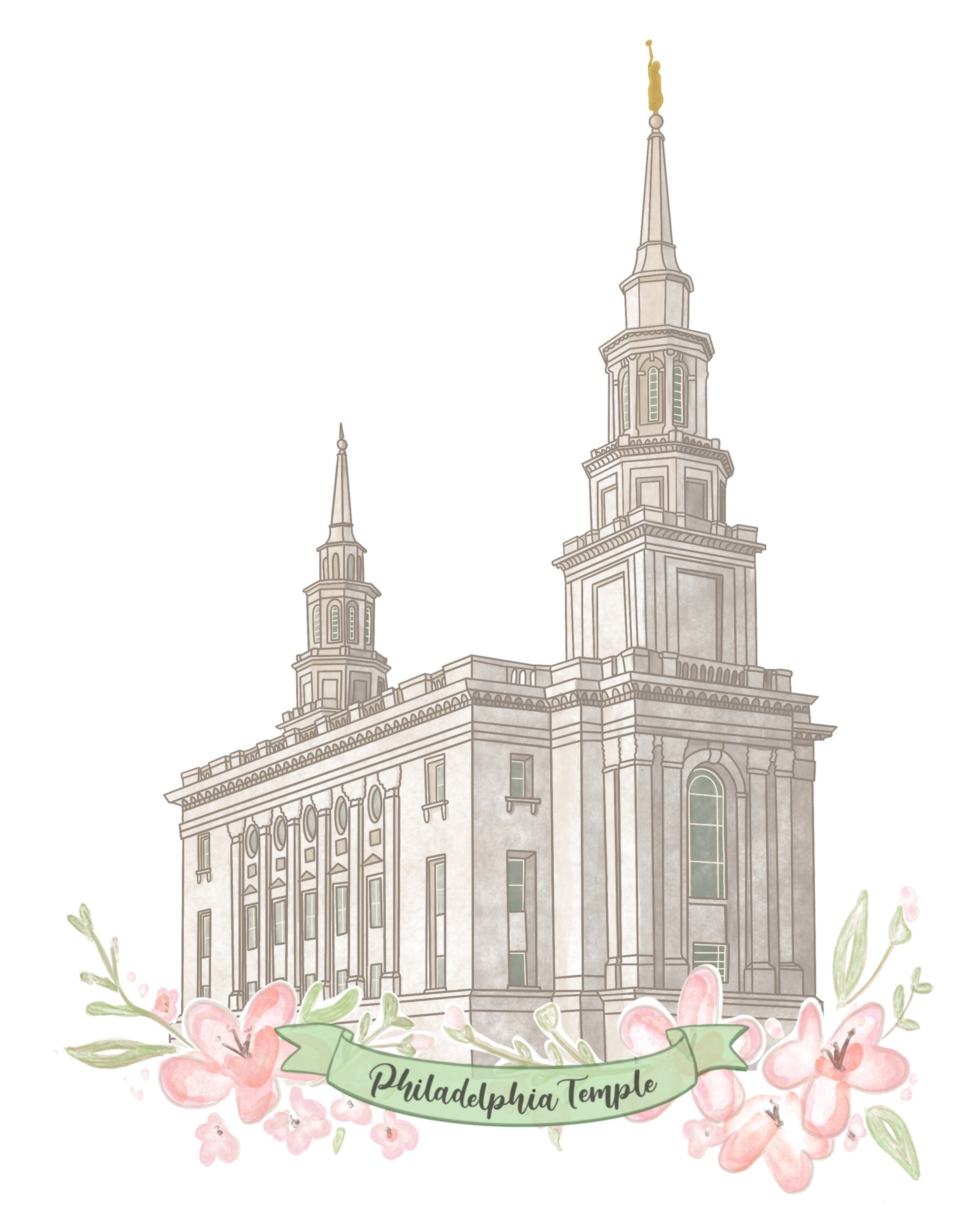 Philadelphia LDS Temple Art Download - Etsy