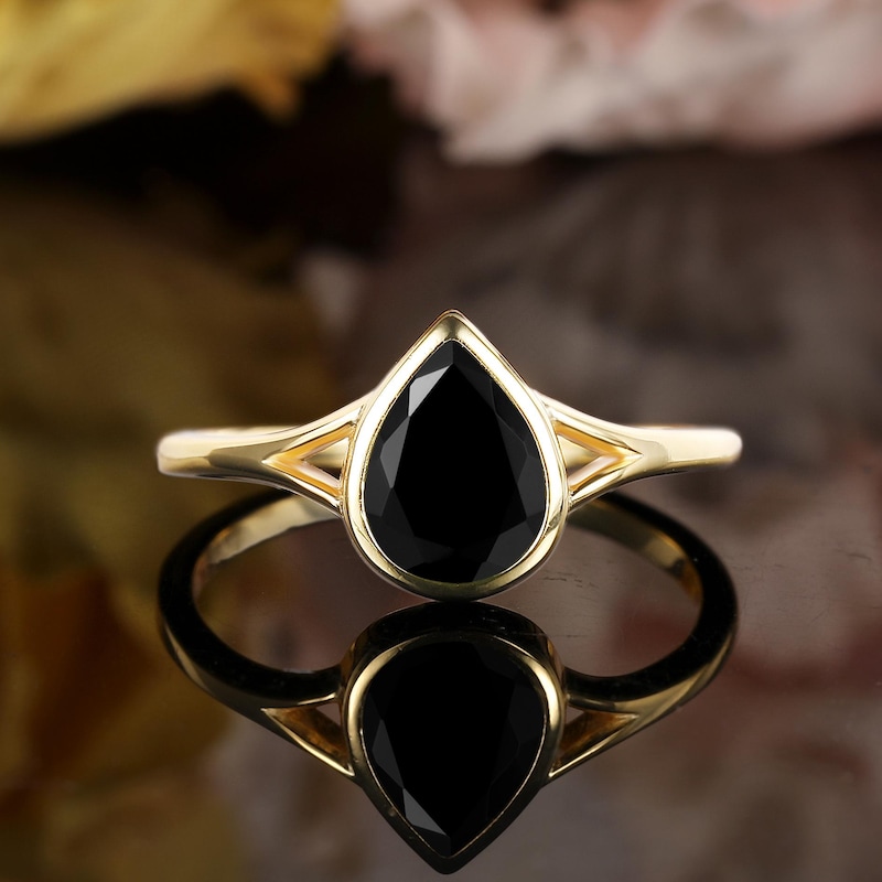 Black Solitaire Bezel - Etsy