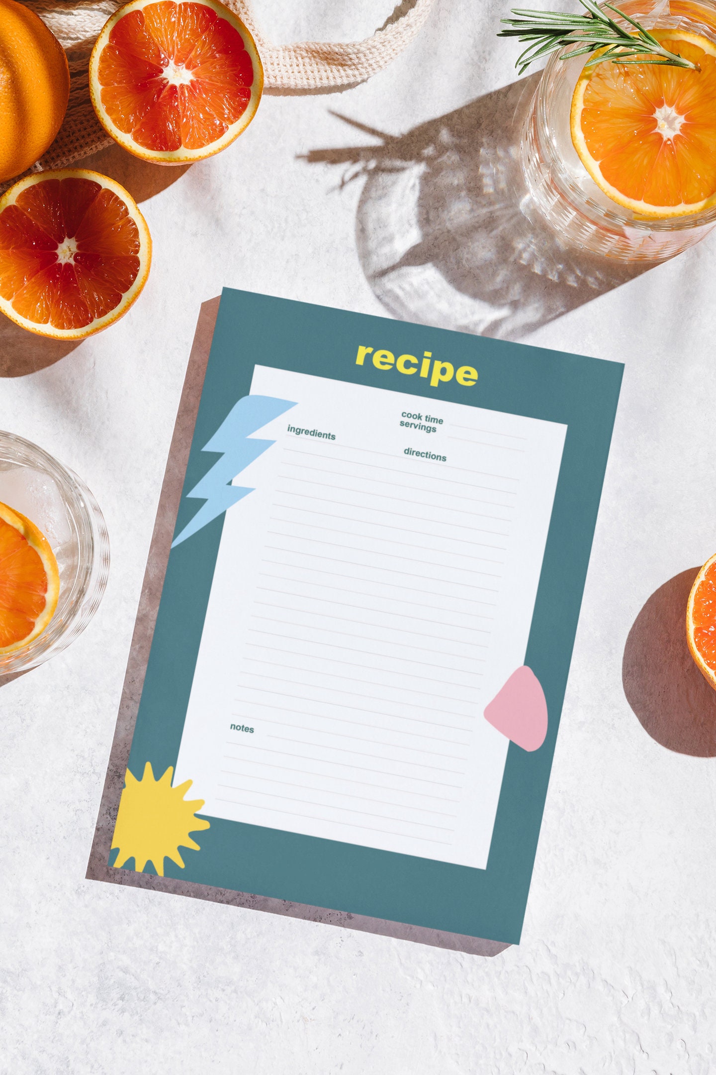 Printable Recipe Card, Recipe Printable, Recipe Card Digital - Etsy