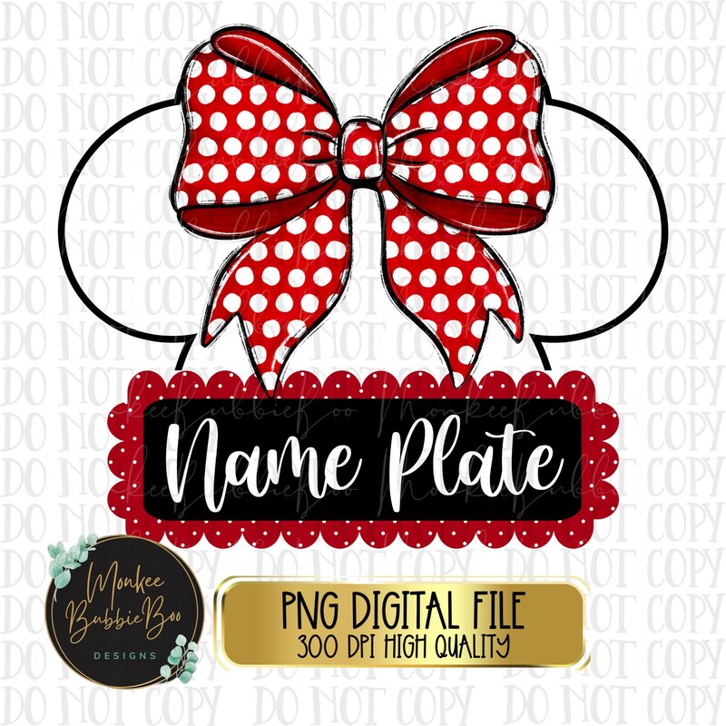 Minnie Mouse Plate - Etsy