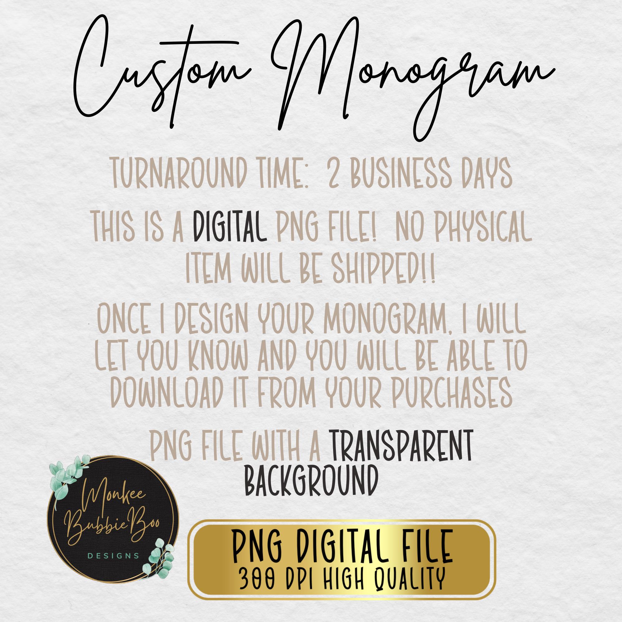 Preppy Grand Millennial Monogram, Custom Monogram, Monogram, Preppy ...