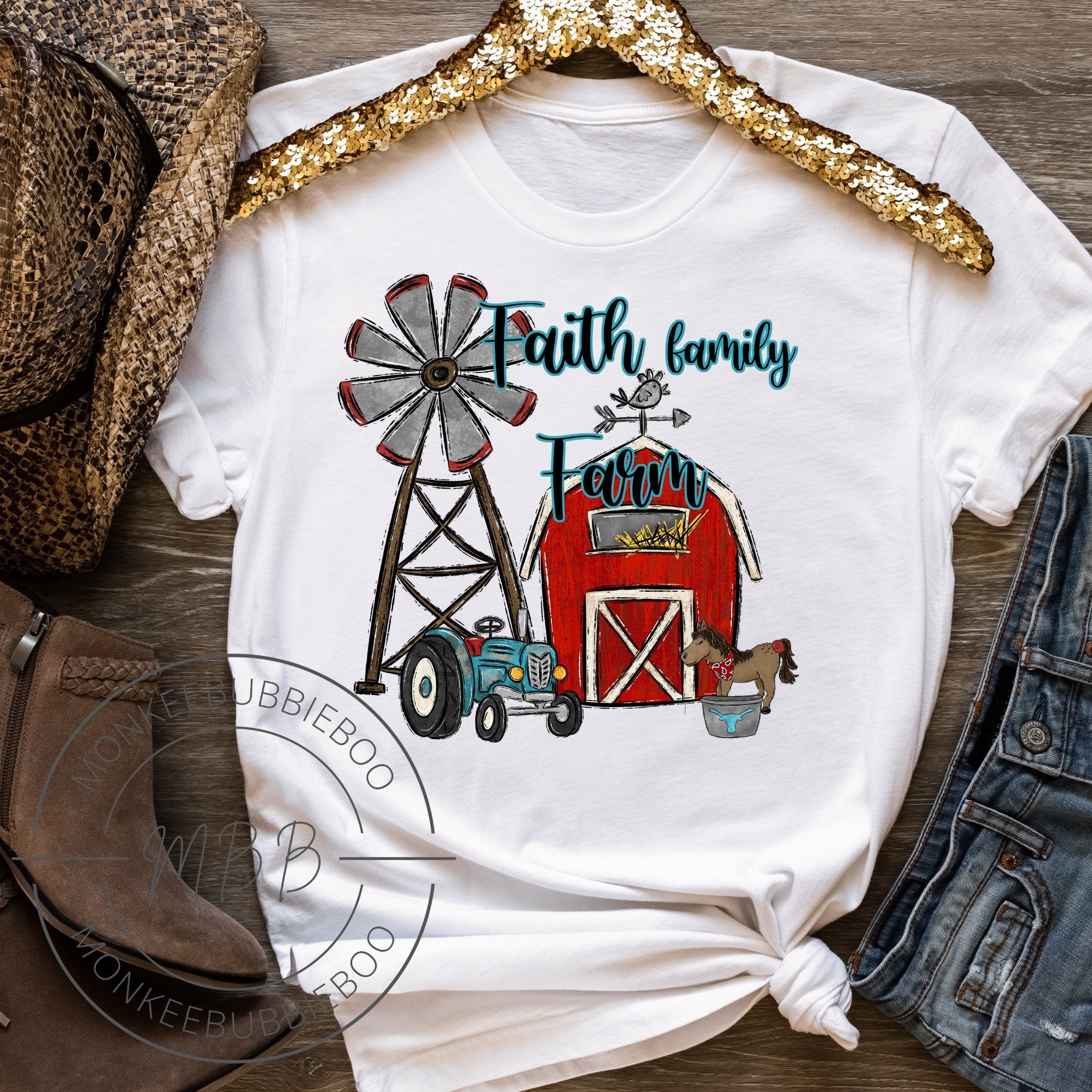 Faith Family Farm PNG, Farm Sublimation Design, DTG Printing, Farm Life ...