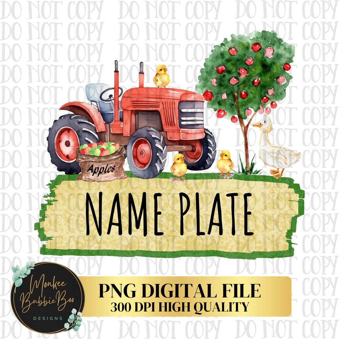 Farm Name Plate Png, Boy Sublimation, Tractor Png, Country, Little Boy ...