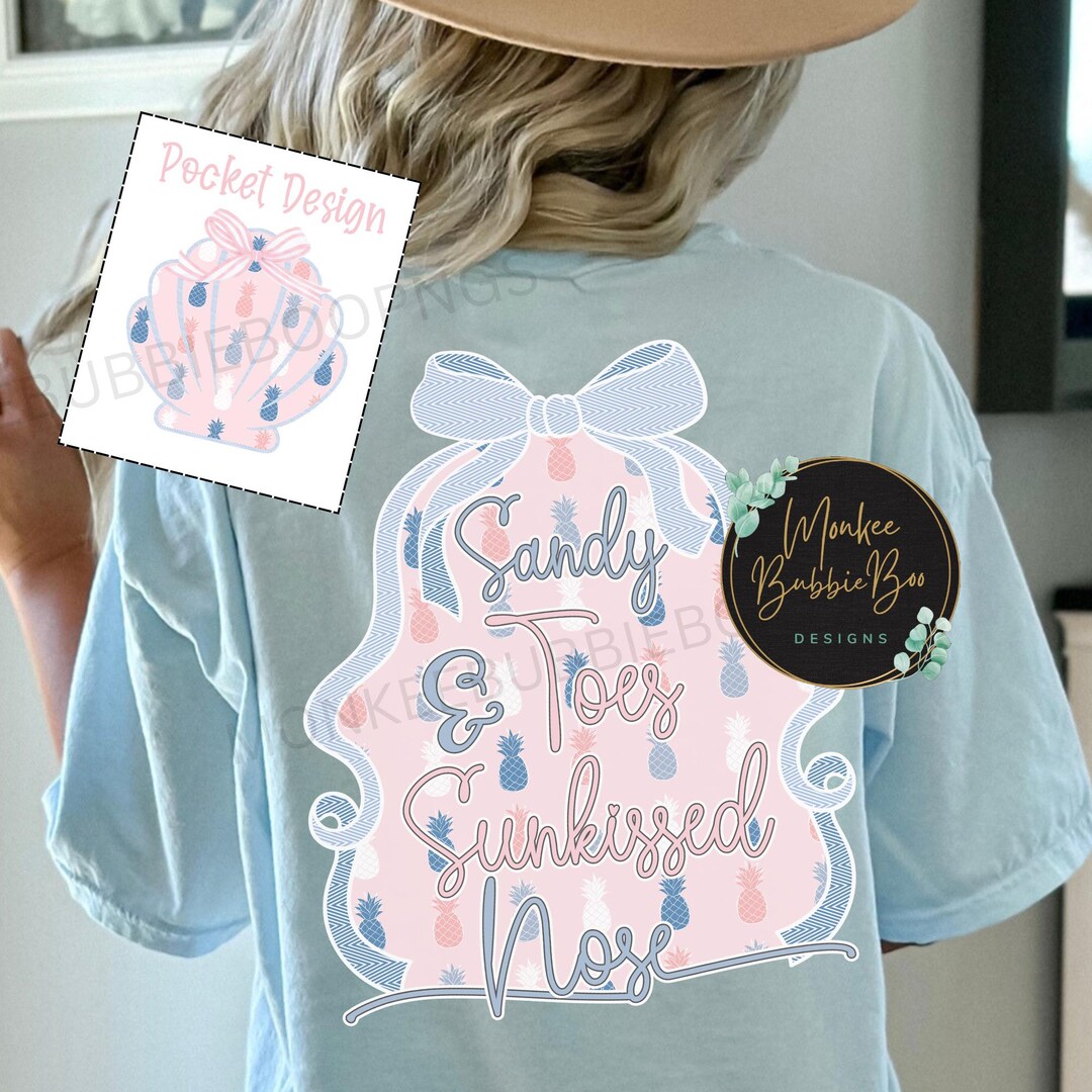 Sandy Toes & Sunkissed Nose Png, Summer Sublimation, Summer Png, Beach ...