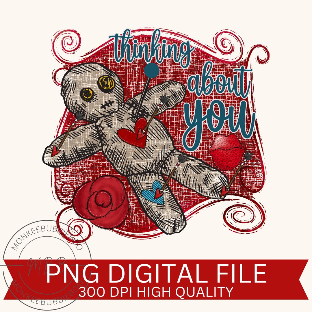 Voodoo Valentine PNG, Anti Valentines Day Png, Breakup, Voodoo Thinking ...