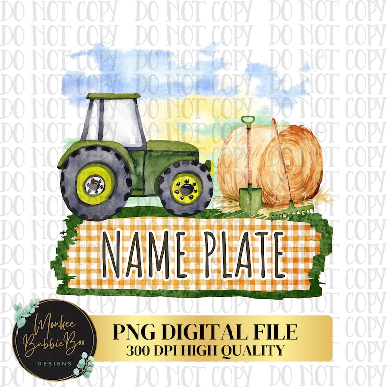 Farm Name Plate Png Boy Sublimation Tractor Png Country - Etsy
