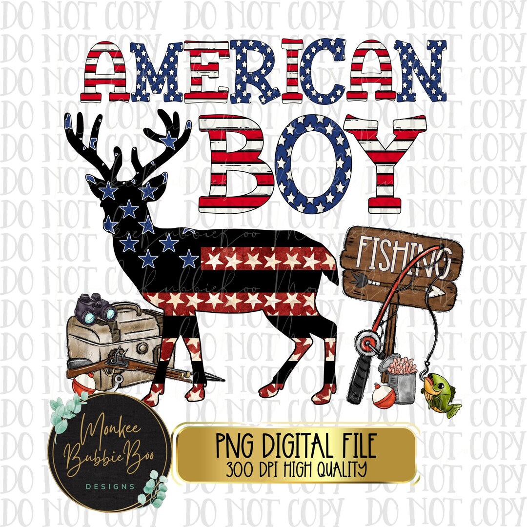 American Boy Png, Boy Sublimation, July 4, 4th of July, Hunting Png ...